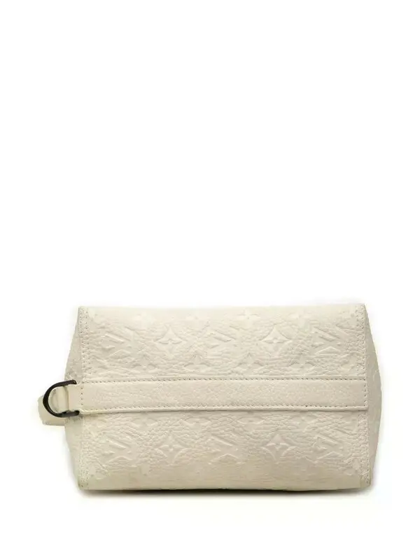 LOUIS VUITTON 2019 Monogram Empreinte Triangle Messenger Bag Satchel