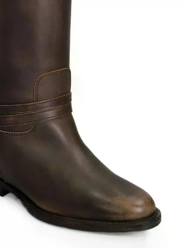 VIA ROMA 15 Buckle-strap Knee-high Boots