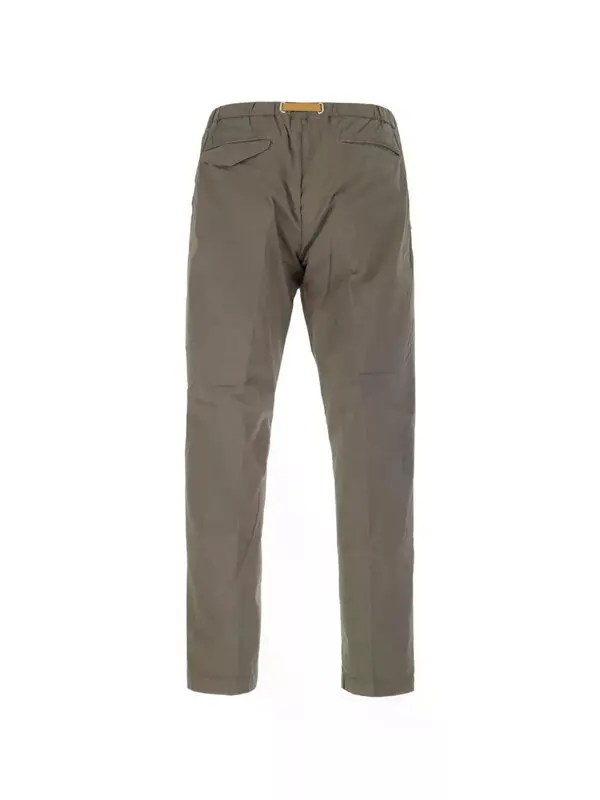 WHITE SAND Belted-waist Chinos