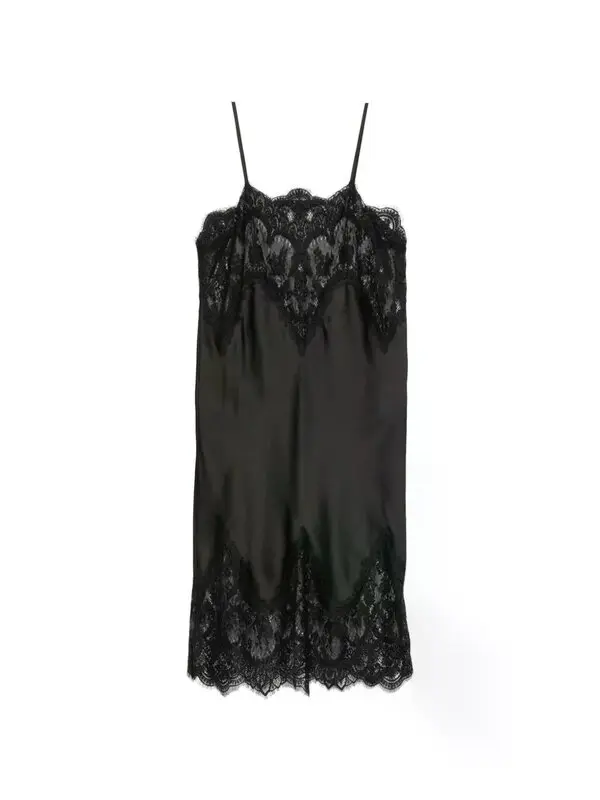 Norma Kamali Bias Mini Dress - Black