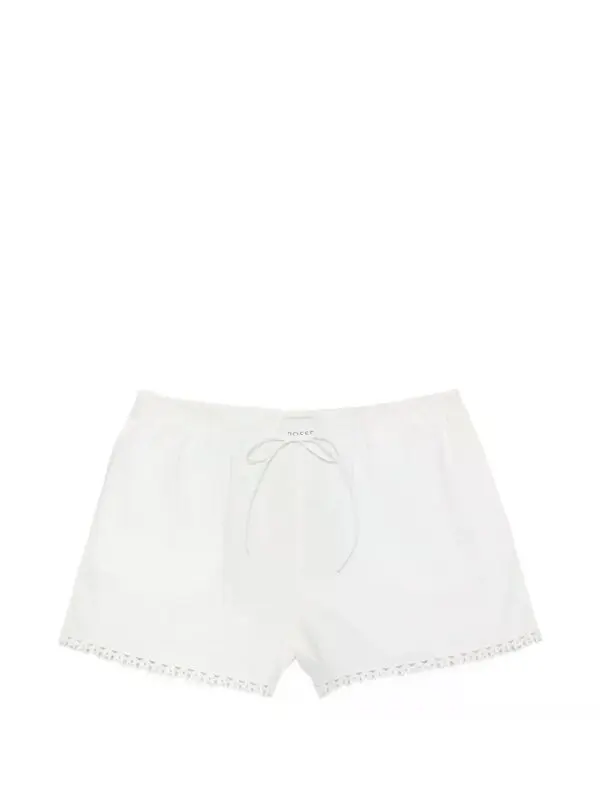 Posse Veda Lace-trim Shorts - White