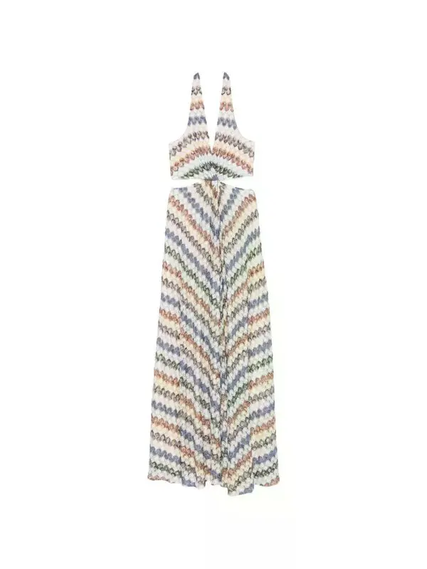 Missoni Zigzag-knit Cutout Maxi Dress