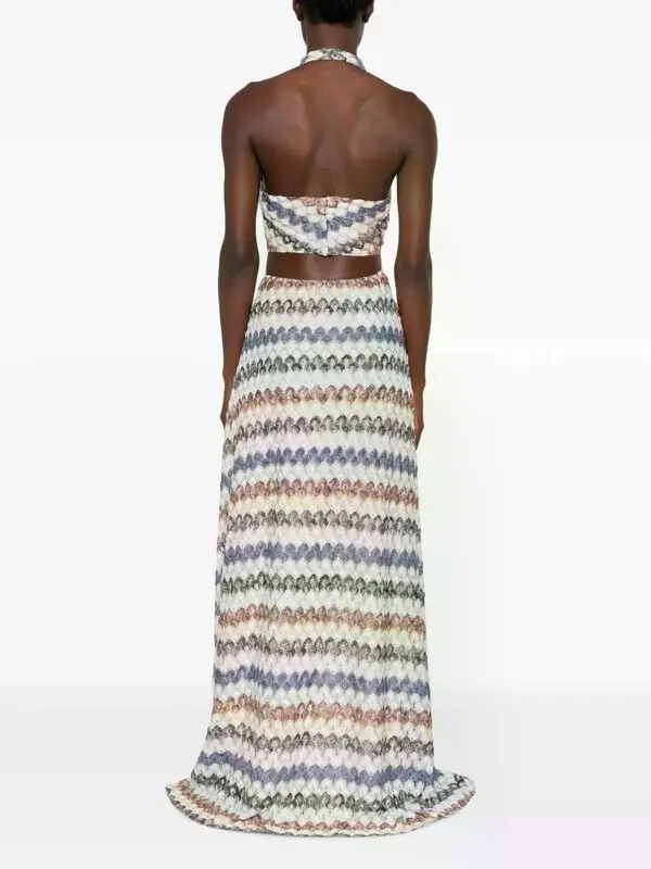 Missoni Zigzag-knit Cutout Maxi Dress