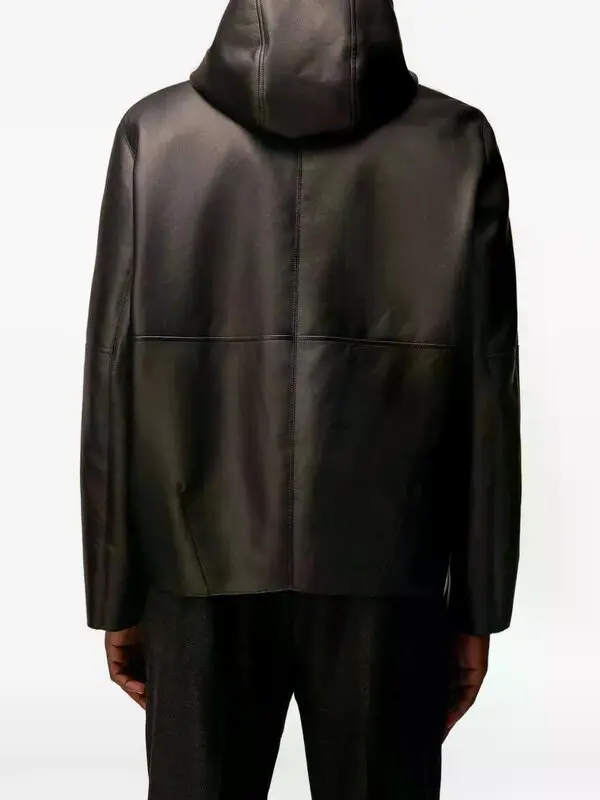 RETORI Hooded Leather Jacket