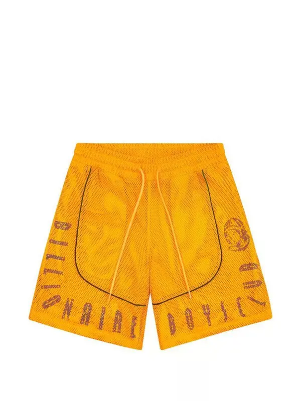 BILLIONAIRE BOYS CLUB Logo Print Mesh Shorts