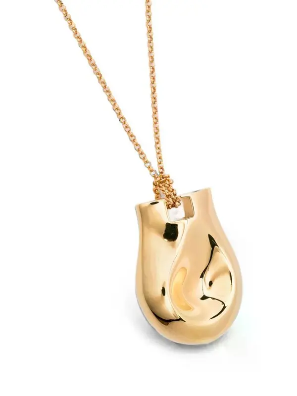 Khaite Sculptural-pendant Necklace - Gold