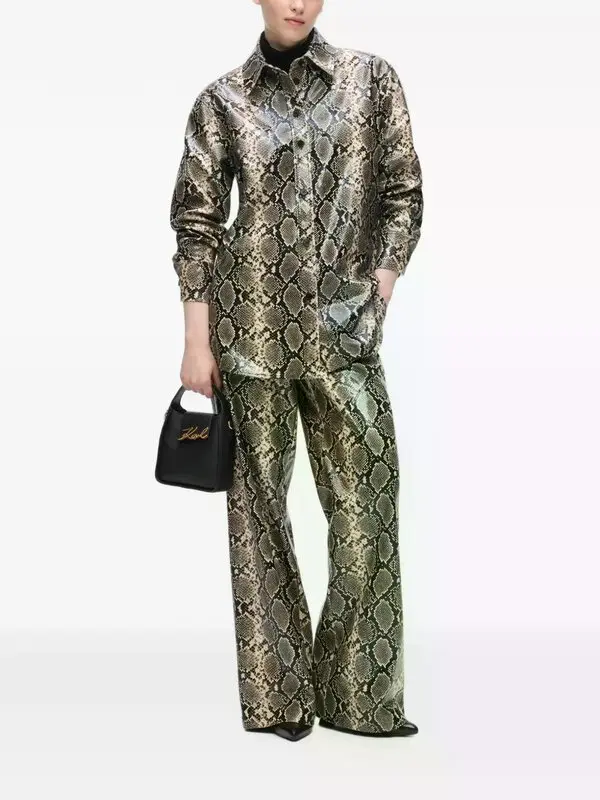 Karl Lagerfeld Faux-python Overshirt