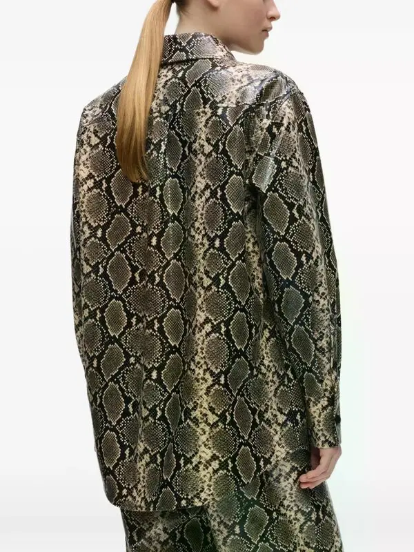 Karl Lagerfeld Faux-python Overshirt