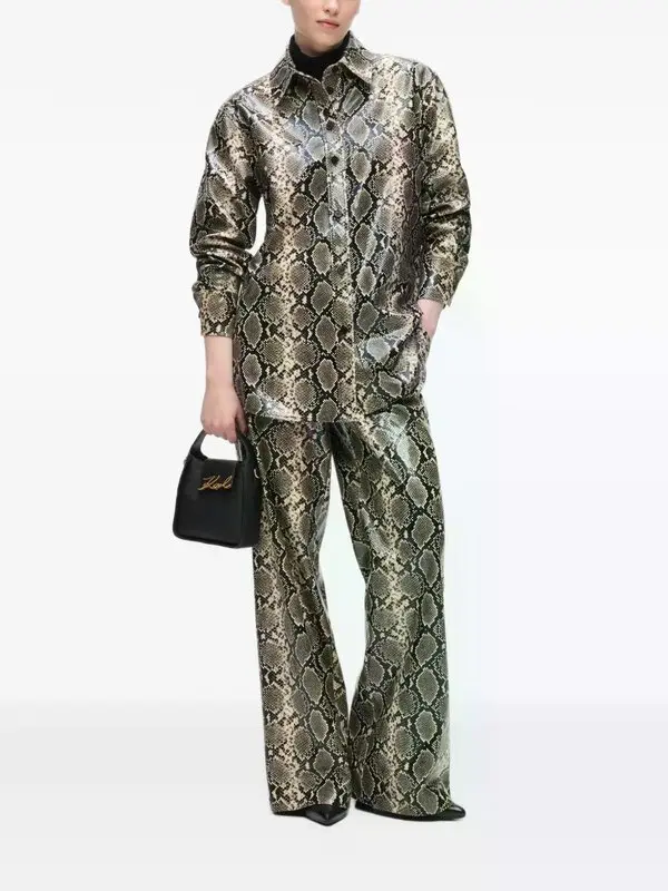 Karl Lagerfeld Faux-python Overshirt