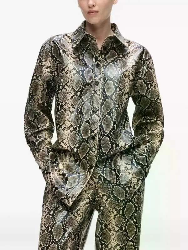 Karl Lagerfeld Faux-python Overshirt