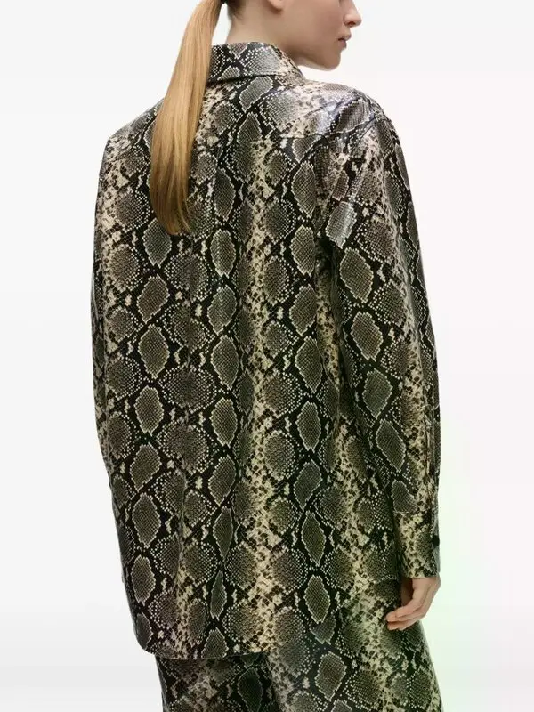 Karl Lagerfeld Faux-python Overshirt
