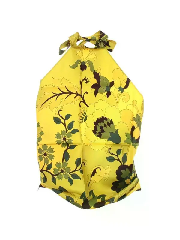 Dior Floral-print Halterneck Top