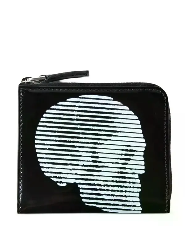 Alexander McQueen Zip-around Leather Wallet - Black