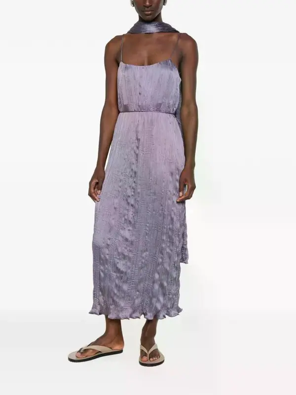 Posse Esme Crinkled Slip Midi Dress