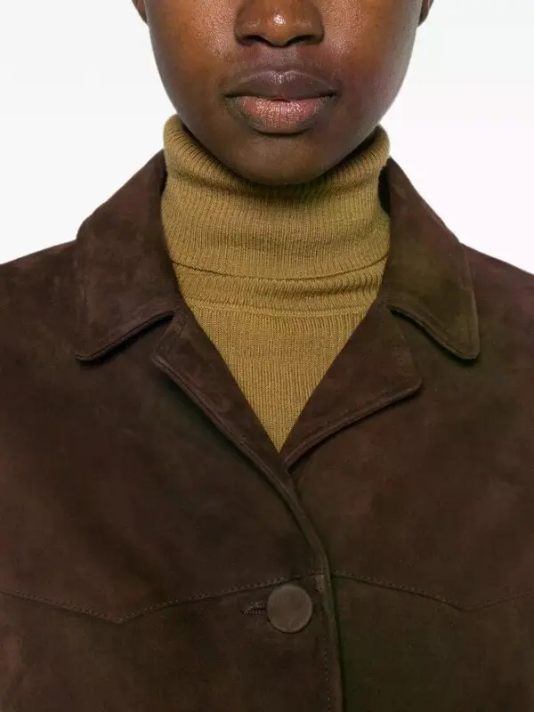 Tory Burch Suede Jacket - Brown