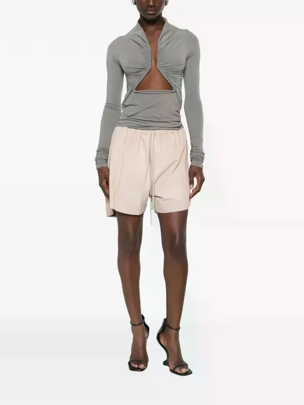 Rick Owens Leather Shorts