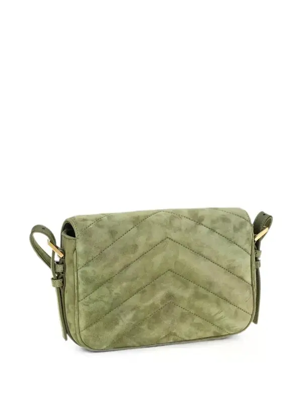 Saint Laurent Small Loulou Matelassé Suede Shoulder Bag