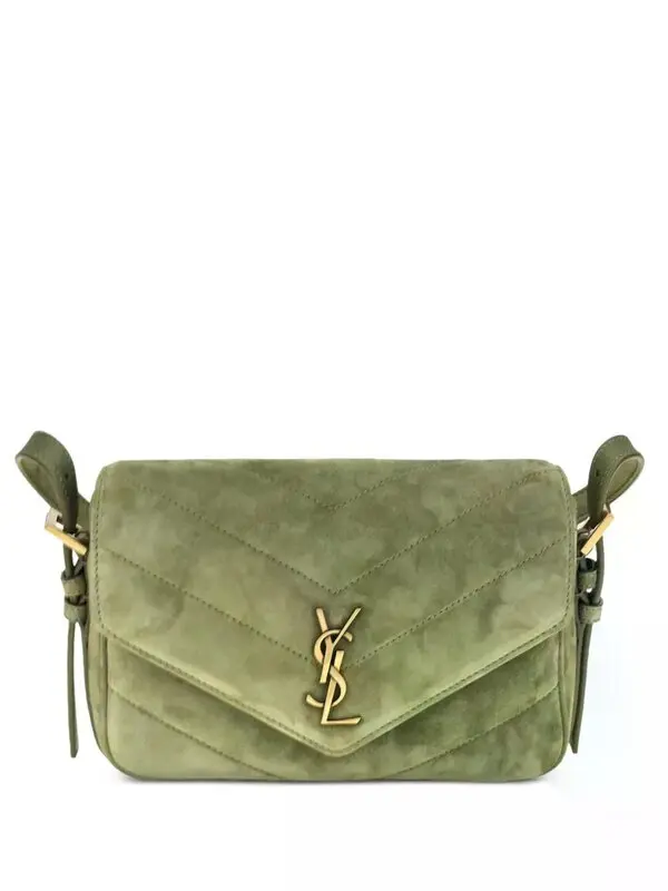Saint Laurent Small Loulou Matelassé Shoulder Bag - Green
