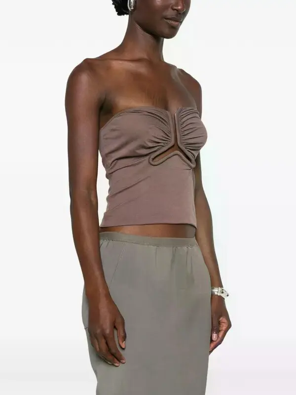 Rick Owens Alannah Cut-out Bustier Top - Purple