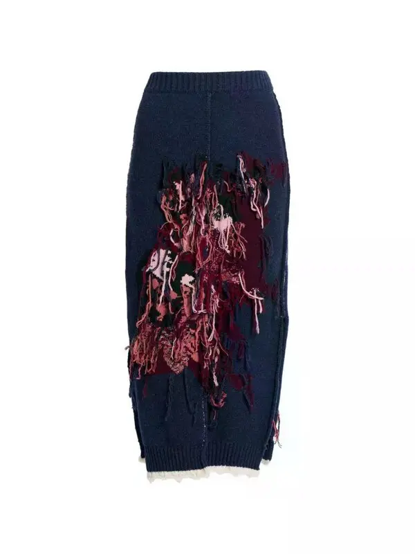 Erdem Fringed-detail Skirt