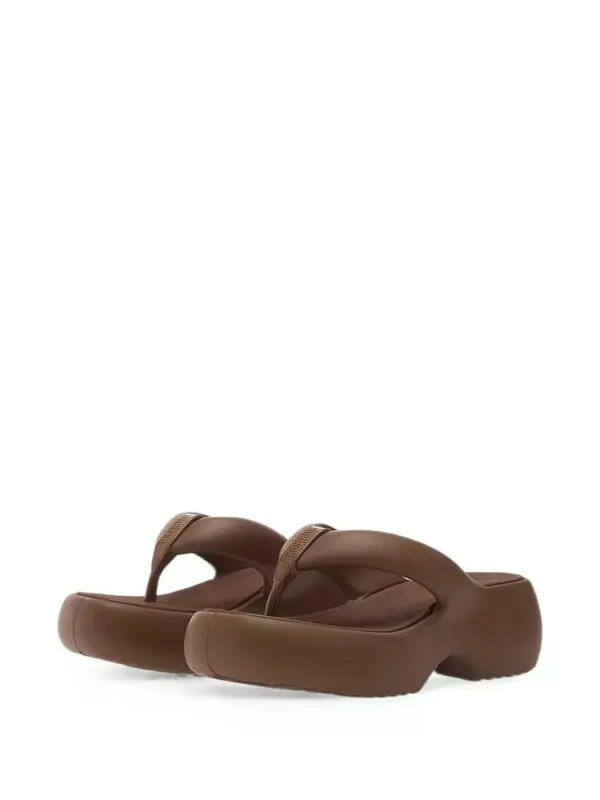 Melissa Free Fuzzy Platform Thong-strap Sandals