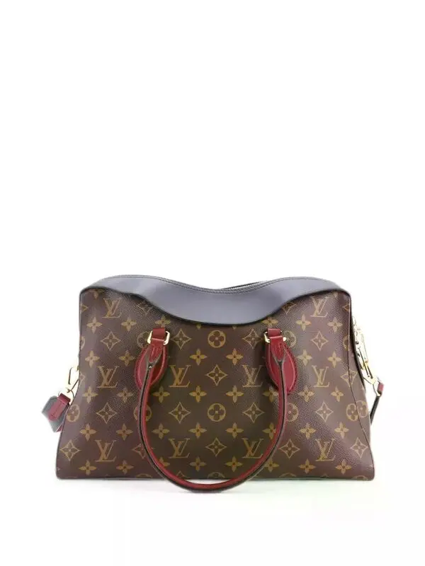 LOUIS VUITTON Tuileries Handbag Monogram Canvas With Leather Satchel