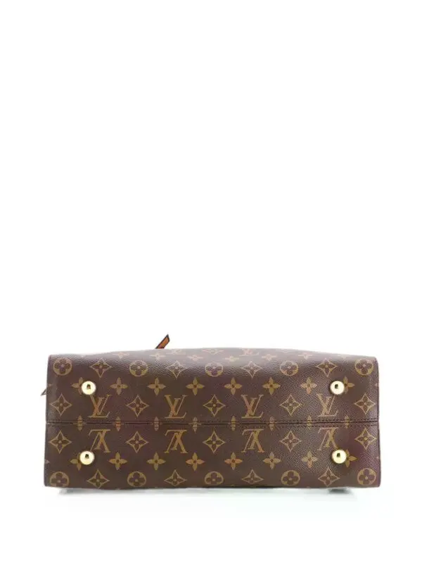 LOUIS VUITTON Tuileries Handbag Monogram Canvas With Leather Satchel
