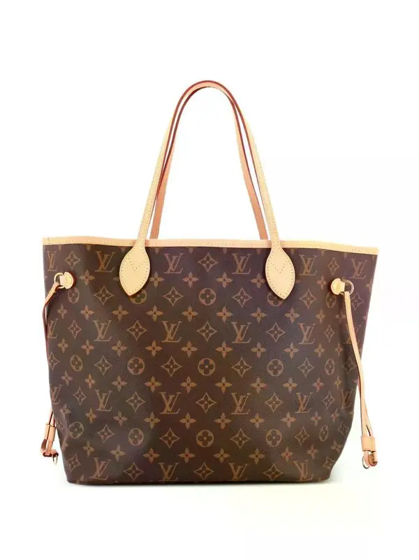 LOUIS VUITTON Neverfull Monogram Canvas Tote Bag - Brown
