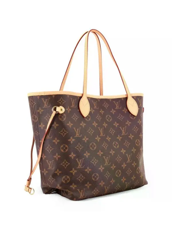 LOUIS VUITTON Neverfull Monogram Canvas Tote Bag - Brown