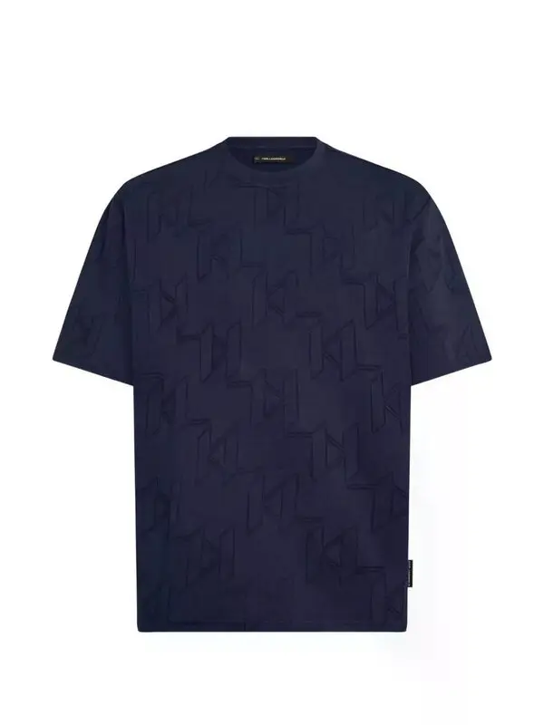 Karl Lagerfeld All-over Monogram T-shirt - Blue
