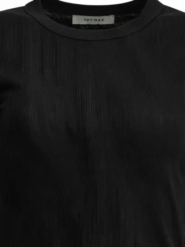 IVY OAK Ribbed Organic-cotton T-shirt