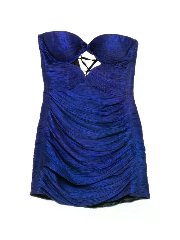 MARIA LUCIA HOHAN Saeeda Cutout Mini Dress - Blue