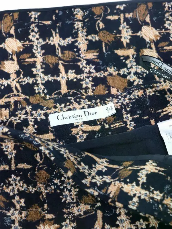 Dior Tweed-effect Midi Skirt