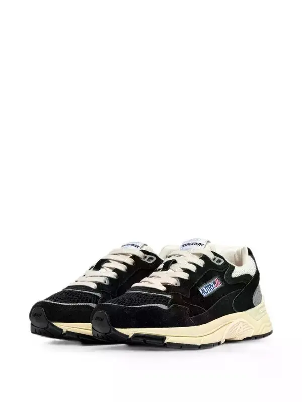 AUTRY Hyperway Sneakers In And Silver-tone Suede And Mesh