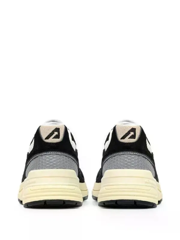 AUTRY Hyperway Sneakers In And Silver-tone Suede And Mesh
