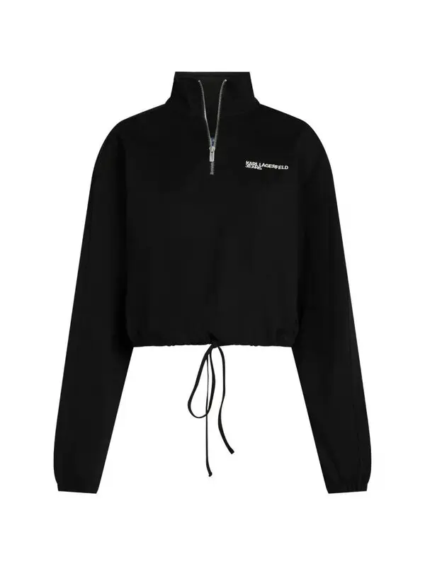 Karl Lagerfeld Half-zip Sweatshirt - Black