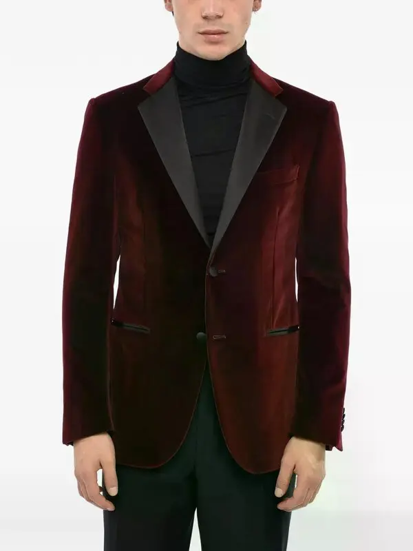Corneliani Velour Single-breasted Blazer