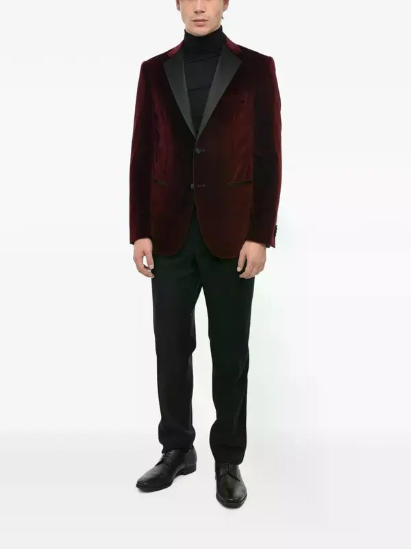Corneliani Velour Single-breasted Blazer