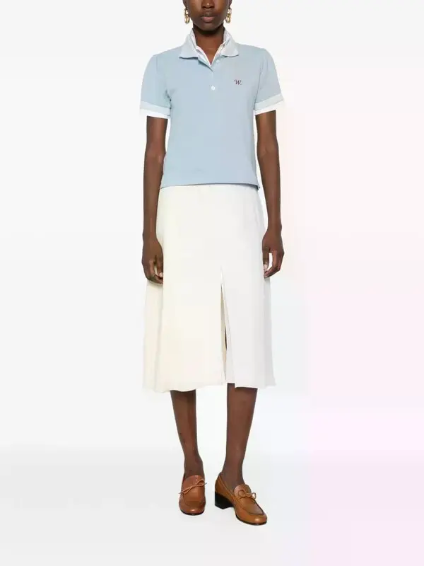 Valentino Garavani Silk Midi Skirt - Neutrals