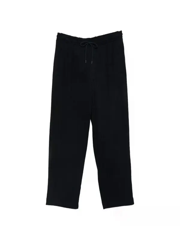 Giorgio Armani Drawstring-waist Textured Trousers