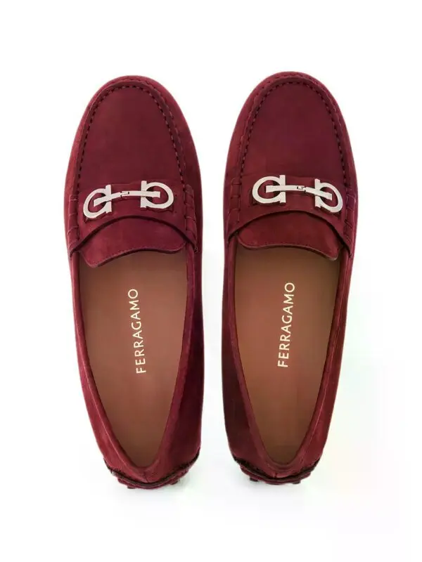 FERRAGAMO Gancini Plaque Ballet Flats