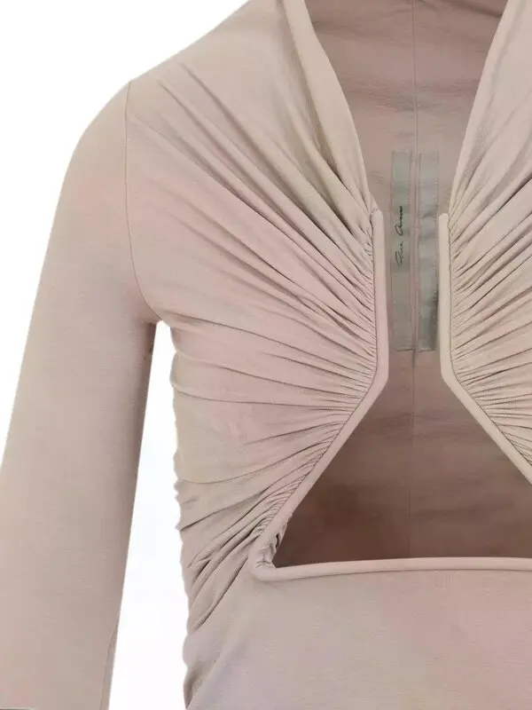 Rick Owens Cut-out Gathered Top