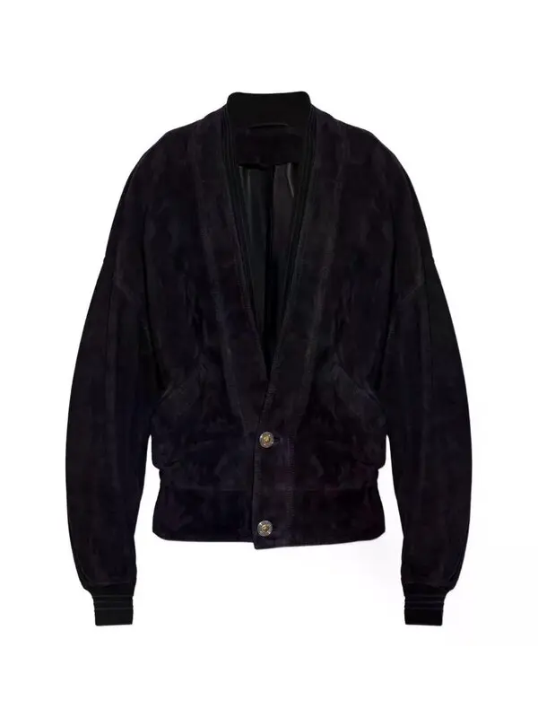 Versace Button-up Suede Jacket