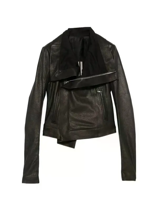 Rick Owens Lambskin Leather Biker Jacket