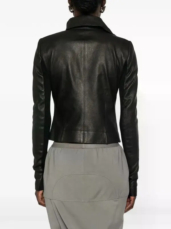 Rick Owens Lambskin Leather Biker Jacket