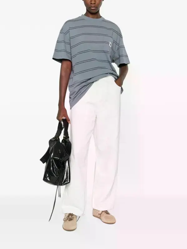 Carhartt Work In Progress Stripe-pattern Pocket T-shirt