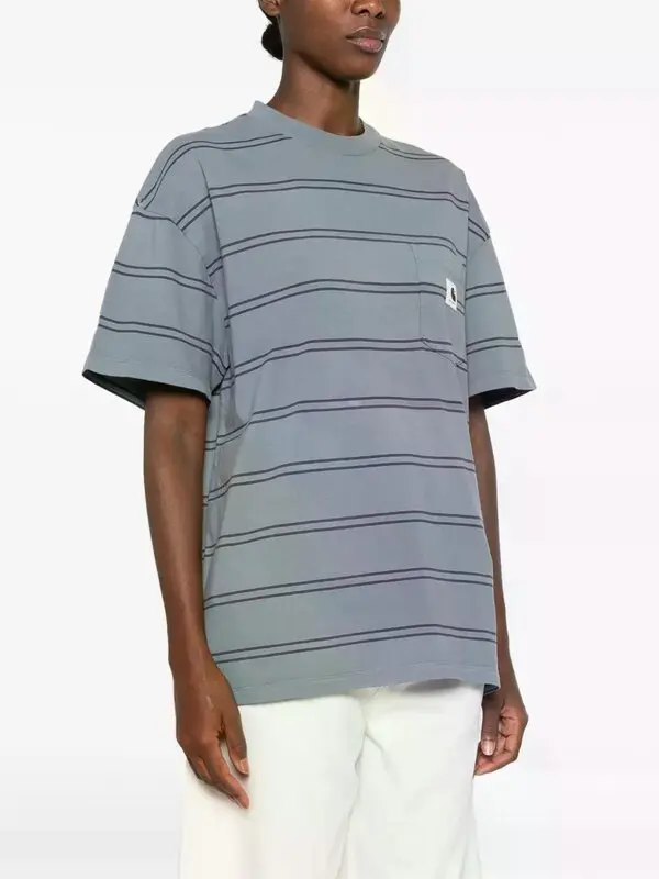 Carhartt Work In Progress Stripe-pattern Pocket T-shirt