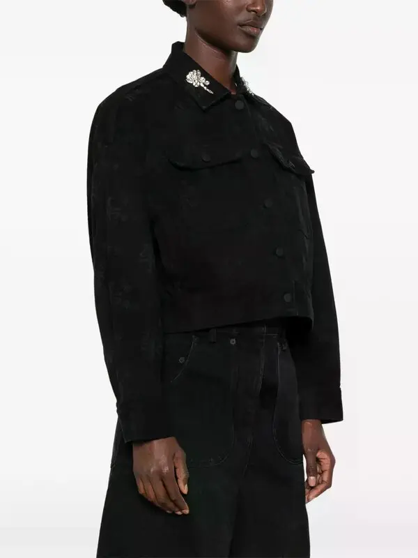 Simone Rocha Crystal-embellished Jacquard Jacket