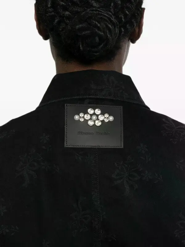 Simone Rocha Crystal-embellished Jacquard Jacket