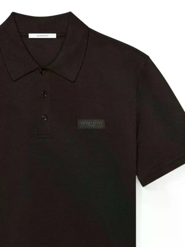 Givenchy Polo In Cotton With Paris Gros Grain